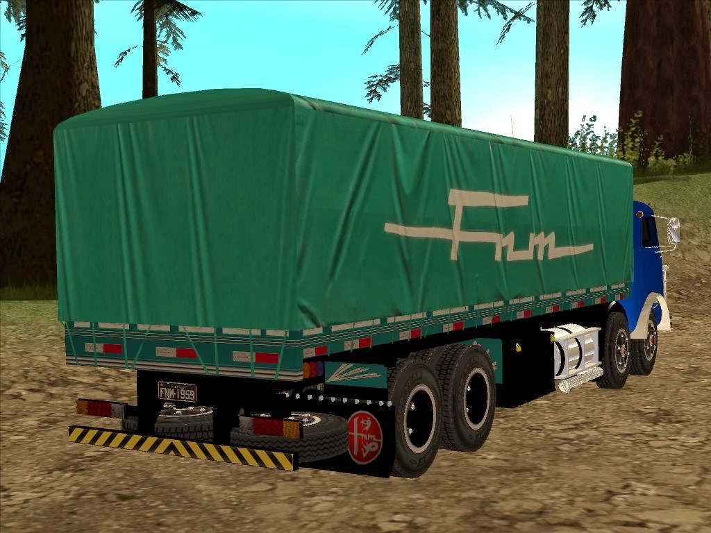 GTA San Andreas - Carros Brasileiros: Fenemê FNM D11000 ano 1959 Bitruck - Exclusivo