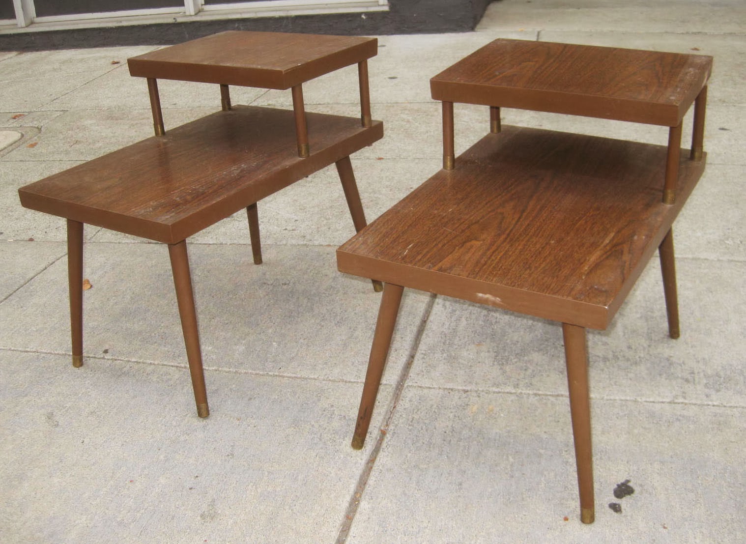 UHURU FURNITURE & COLLECTIBLES: SOLD - Mid Century Magazine Tables - $30
