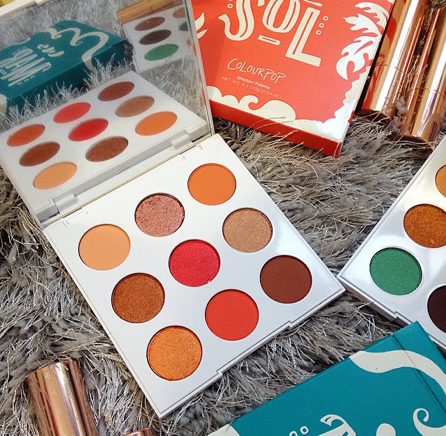 Colourpop Cosmetics SOL Y MAR eye shadow palettes ~ swatches