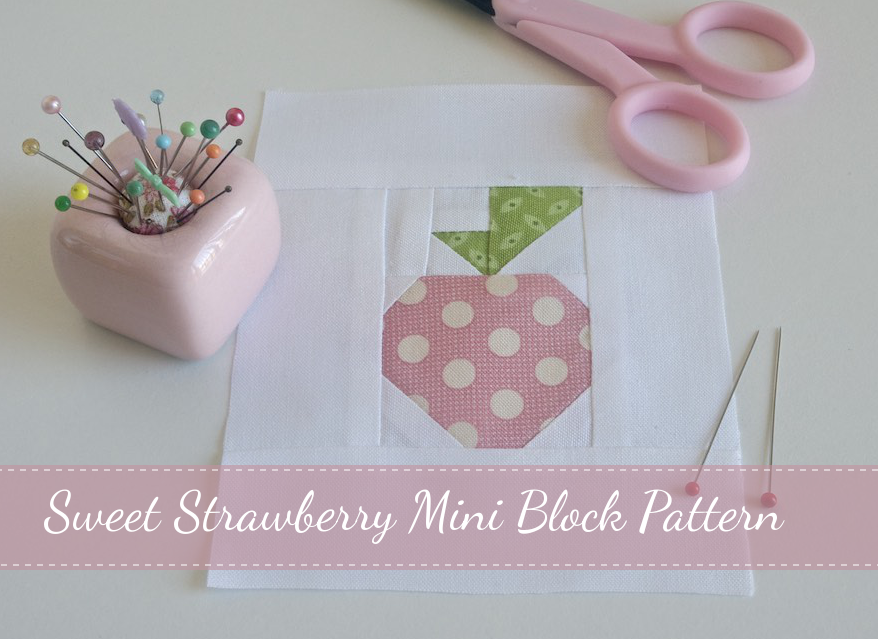 Stitching Notes: Sweet Strawberry Mini Block