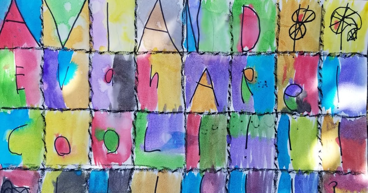 RL Arts: Paul Klee Letter Squares