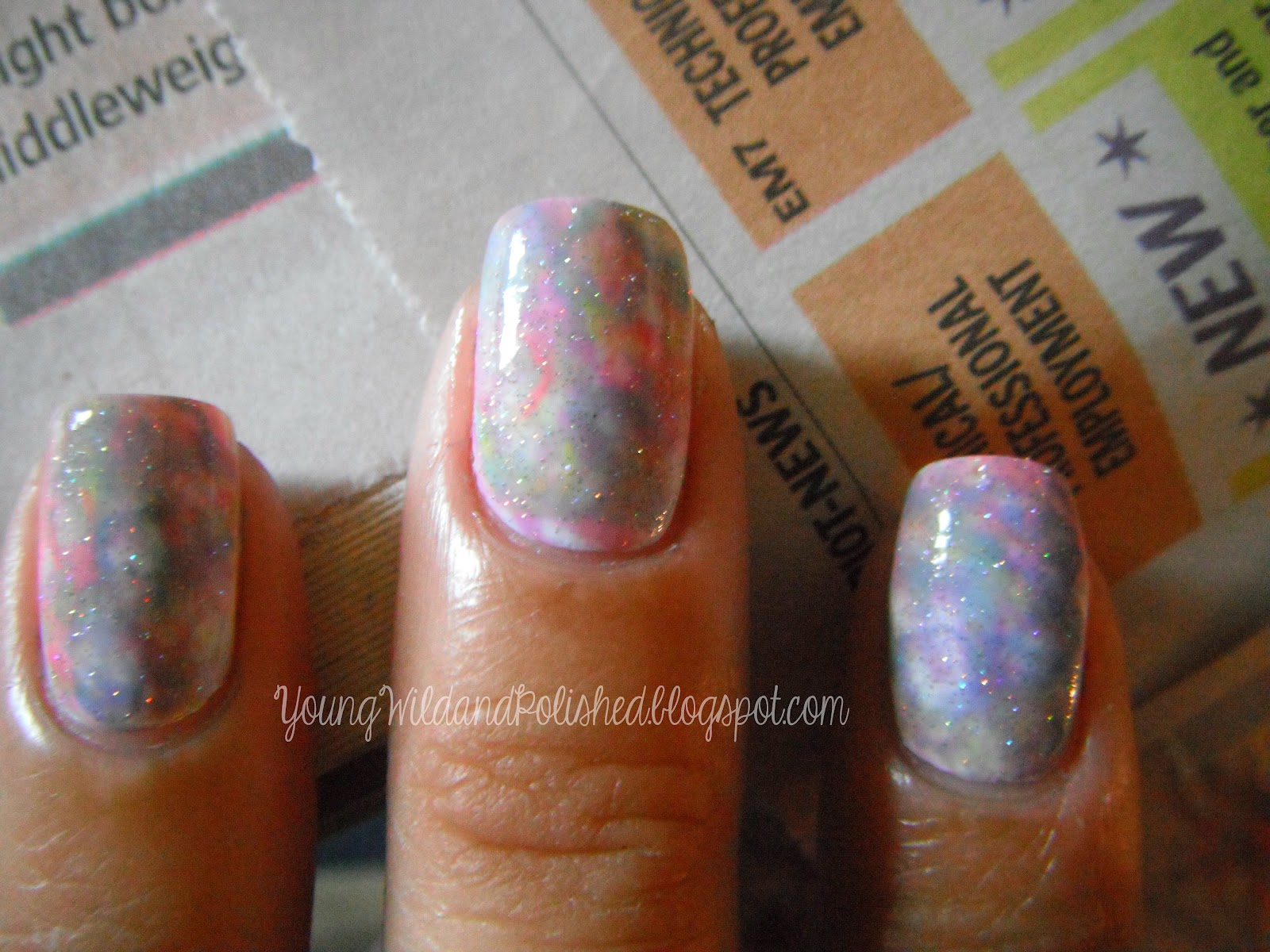 Young Wild and Polished: Super Simple Water Color Nails...Tutorial anyone?
