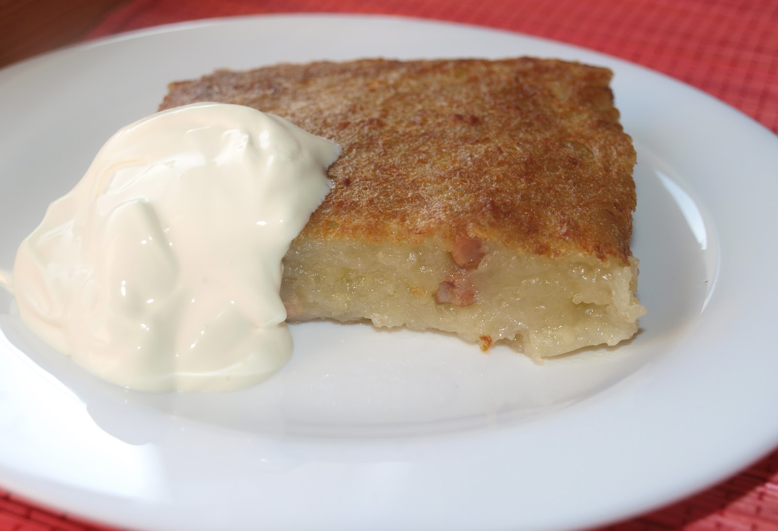 baltoje lėkštėje: Bulvių plokštainis