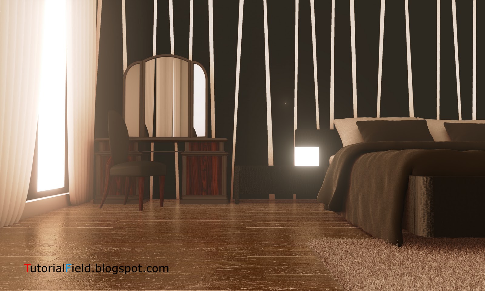 TutorialField.blogspot.com: Blender 2.6 - Internal render - Interior design