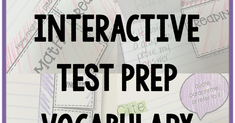 Interactive Test Prep Vocabulary | Upper Elementary Snapshots