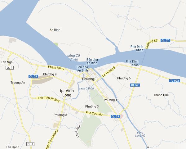 Vinh Long tourist map | Vinh Long Vietnam tourist maps