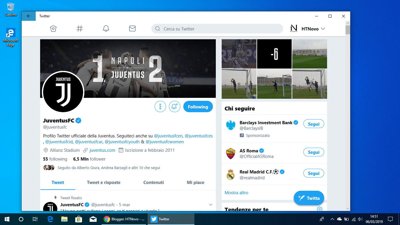 Twitter PWA per Windows 10 aggiunge un nuovo menu nei Profili