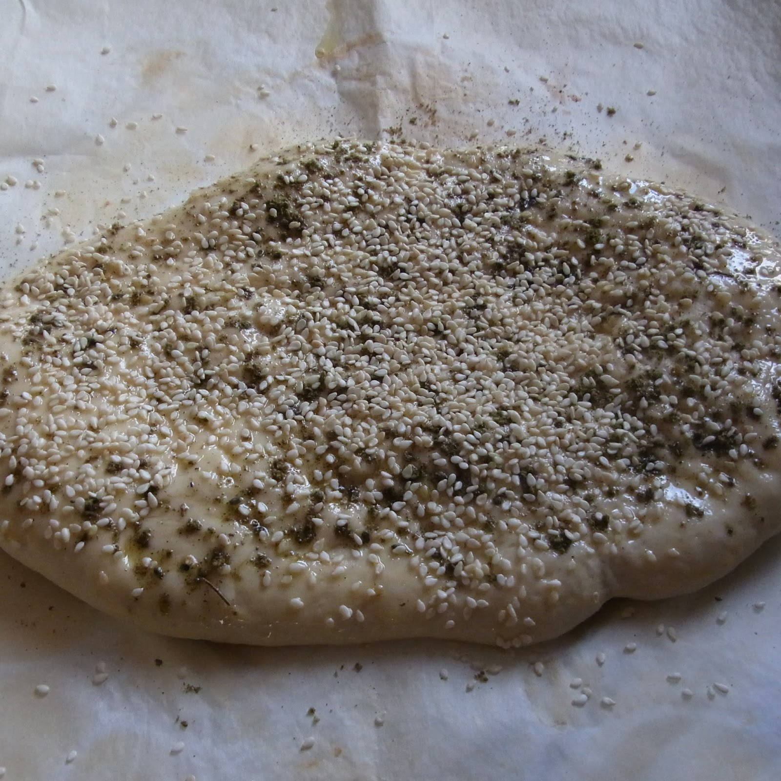BreadMan Talking: Maneesh - Middle Eastern Flatbread with Seeds and Herbs