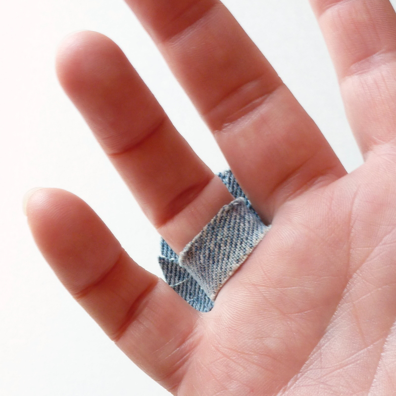 Mich L. in L.A.: DIY Denim Cocktail Ring