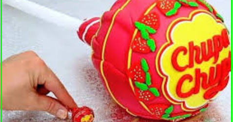 Recipes..HUGE CHUPA CHUPS Cake with SURPRISE Inside by Cakes StepbyStep ...