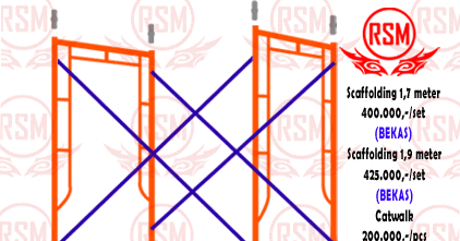 Harga Scaffolding Bekas per 1 set 0878 8851 1053