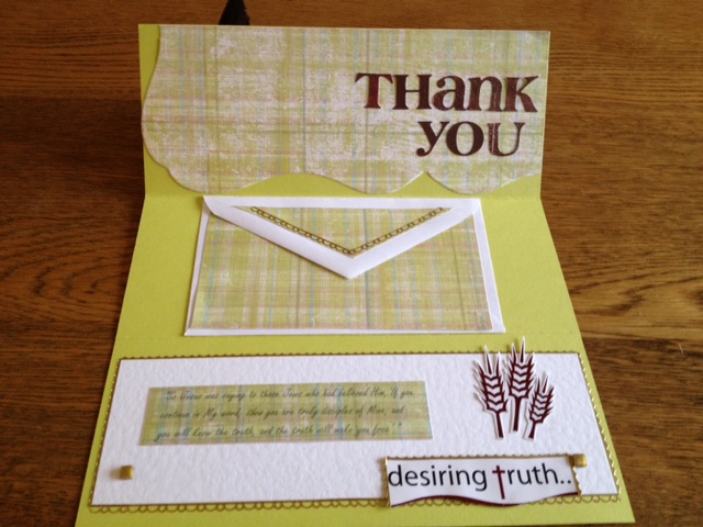 Crafty Cakes and Cards: Desiring Truth Thank You Card