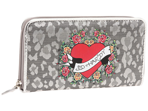 Great bargain for authentic designer brands!: ED HARDY On The Go Zip Wallet
