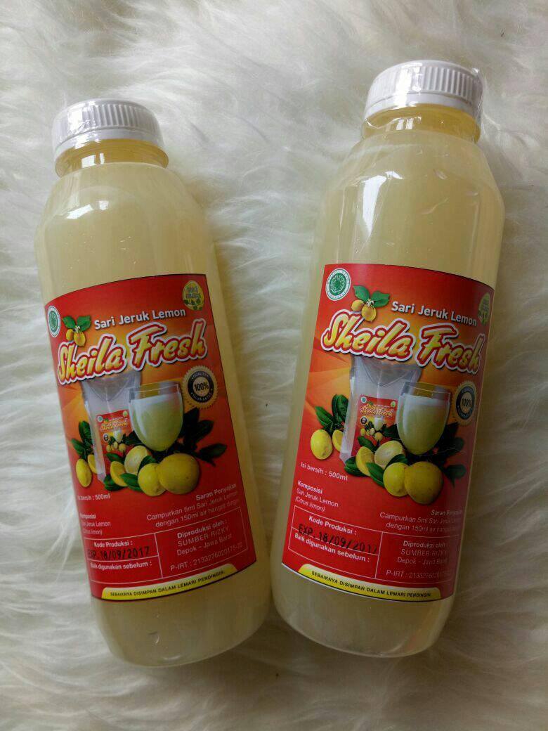 Sari Lemon Murni 100 % Sheila Fresh 250ml Laris | Sari Lemon Murni ...