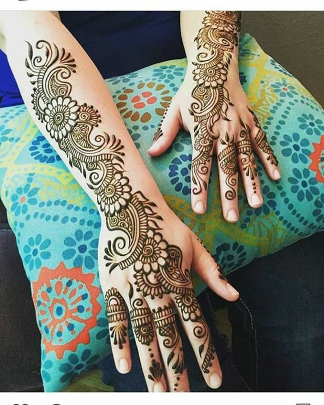 Simple Fancy Bridal Mehndi Designs - Decent FASHION