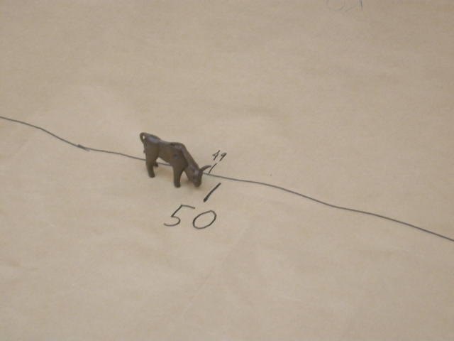 PuntMat: El bou i la vaca sobre la línia numèrica buida