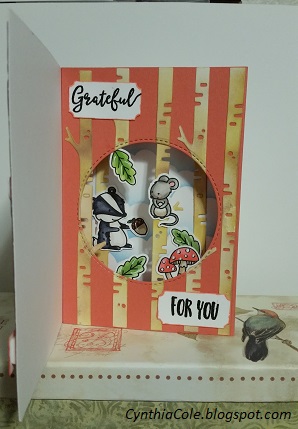 Cinder's Touch: Thank You Shadow Box Card