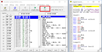 Contoh Program Penjumlahan Metode Input dengan Assembly - Andrian Trik