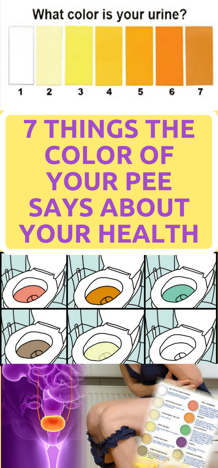 Daily Health Advisor : 7 Things The Color Of Your Pee Says About Your ...