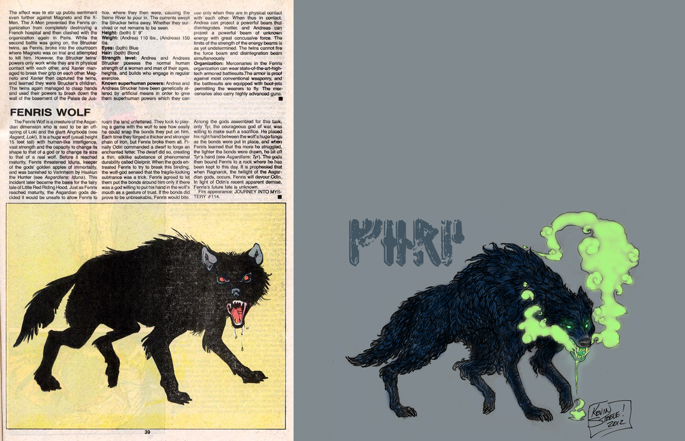 The Official Handbook to the Marvel Universe - REDUX Edition: FENRIS ...