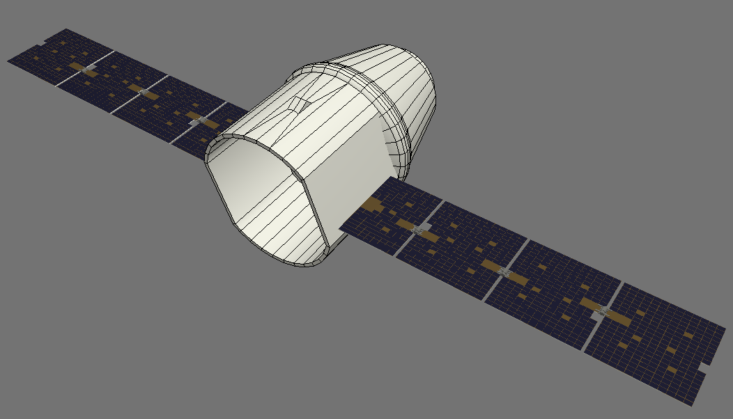 Desktopsimmer's 3D Models: SpaceX Dragon - On Orbit Configuration
