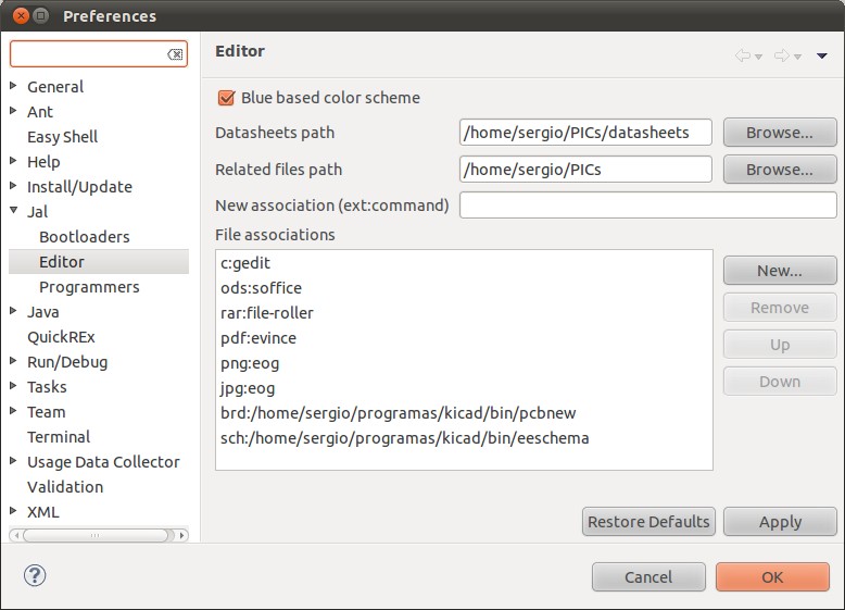 Felixls: JEP (Jal Eclipse Plug-in) 1.2