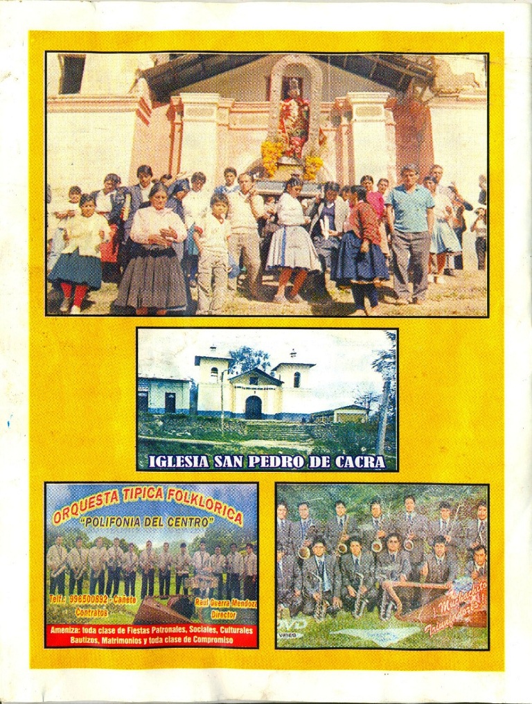 MUNICIPALIDAD DISTRITAL DE CACRA: Tradicional festividad en el distrito ...