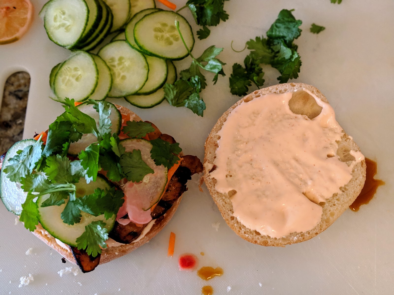 Grilled Chicken Bahn Mi