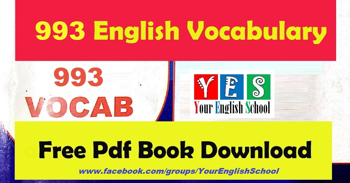 Your English School: Top 993 Vocabulary Words PDF