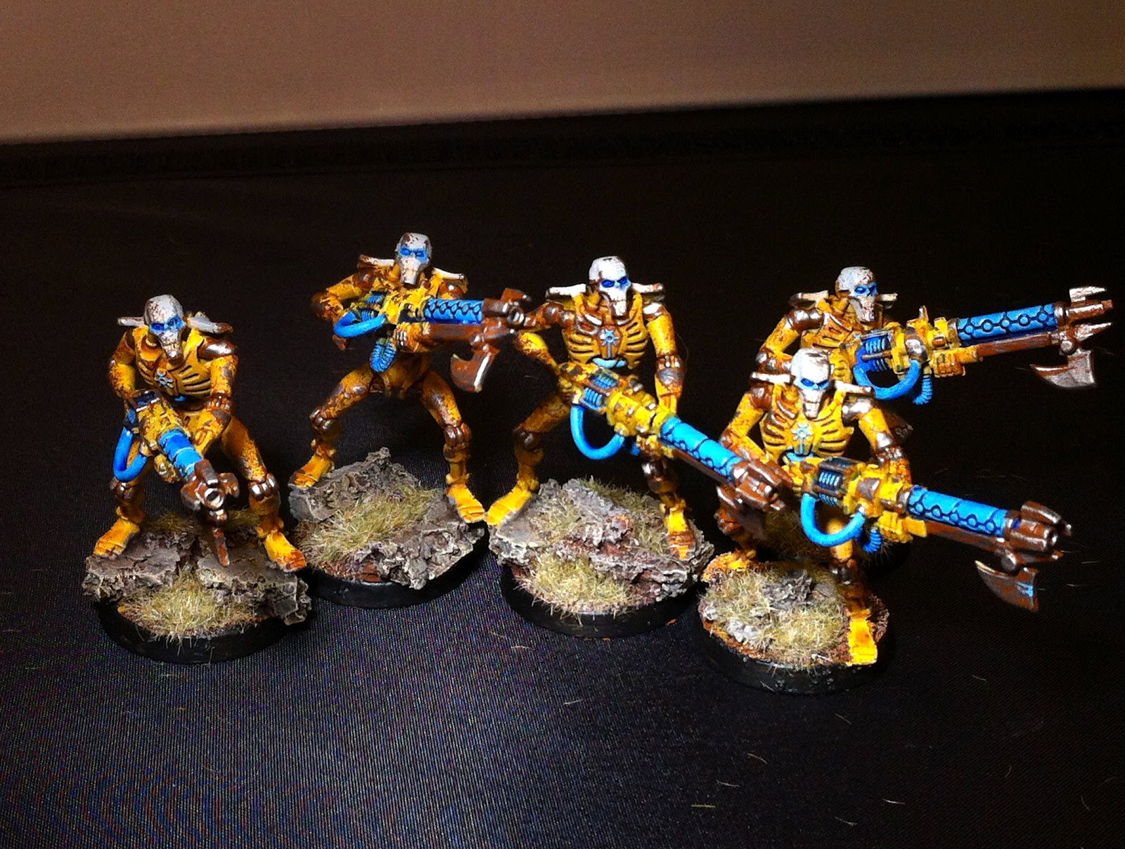 Dark Future Games: The Yellow Necron Swarm Scuttles to War!