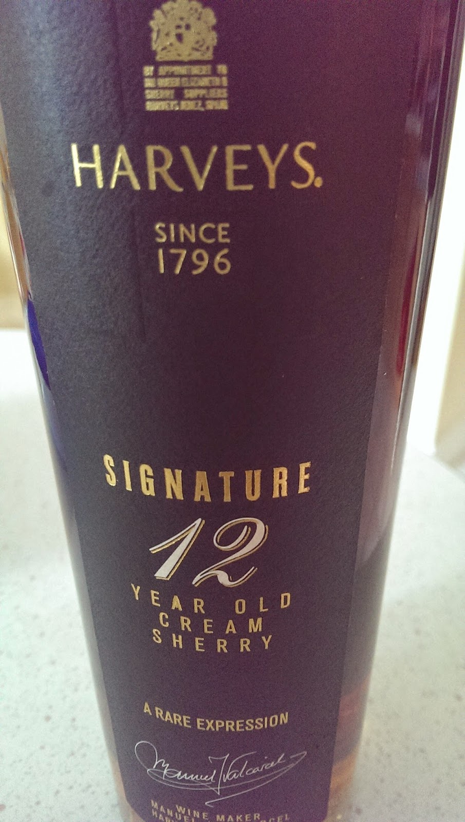 The Cambridge Wine Blogger: Harveys 12 Year-Old Signature Sherry
