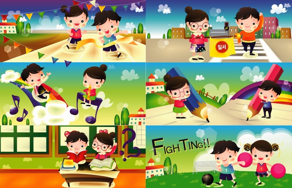 50 imagens infantis vetorizados grátis