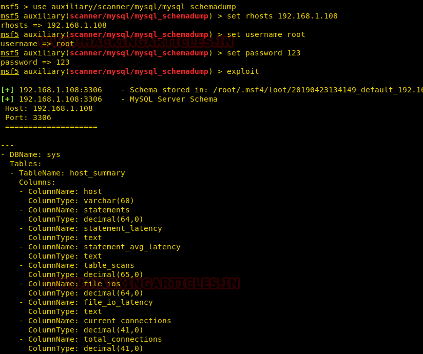 Penetration Testing on MYSQL (Port 3306) - Hacking Articles
