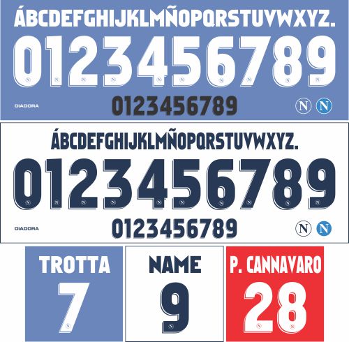SSC Napoli 2006-2007 font