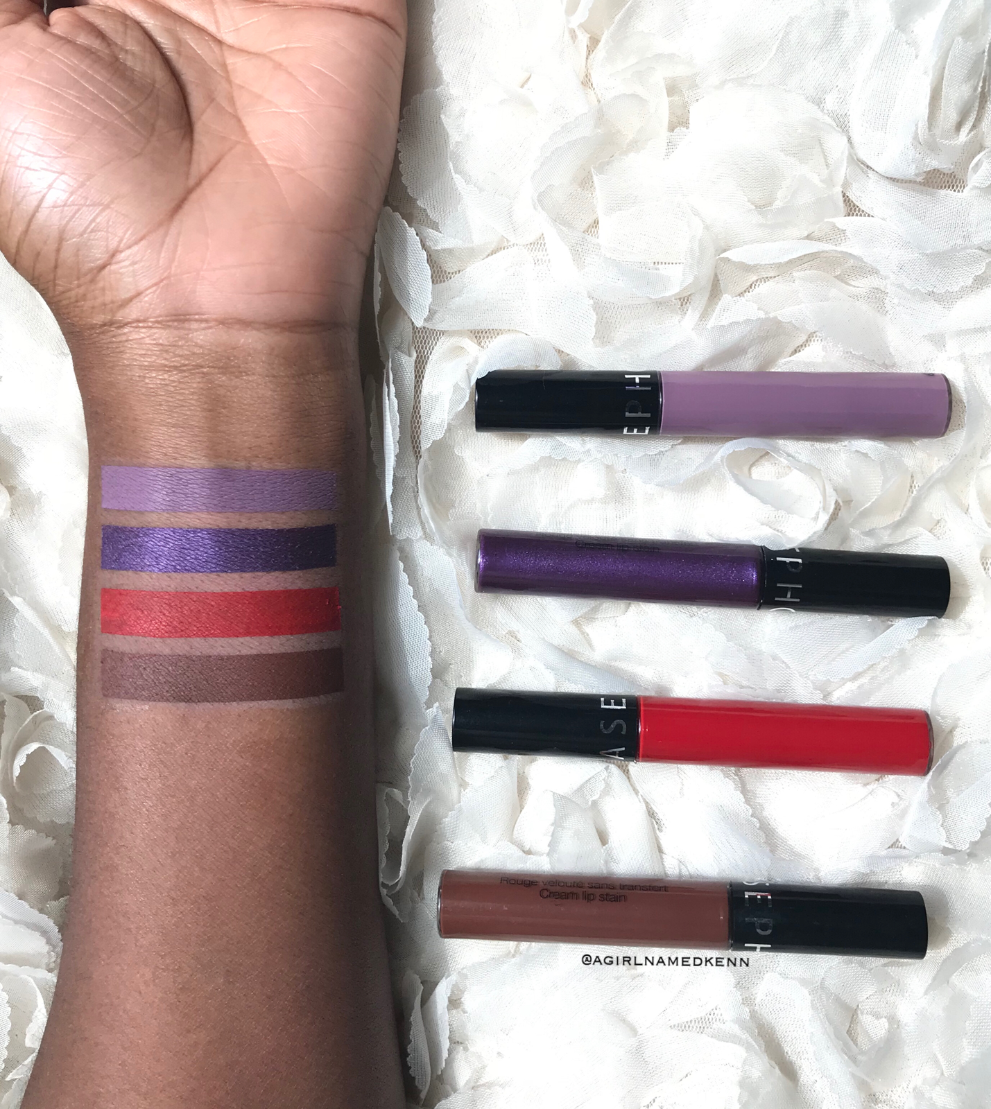 Sephora Cream Lip Stain Liquid Lipstick Swatches | AGNK