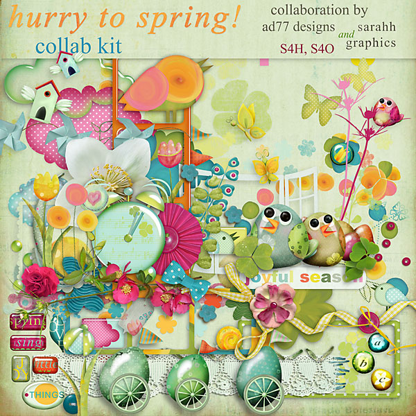 SARAHH GRAPHICS: Hurry to spring! collab and freebie