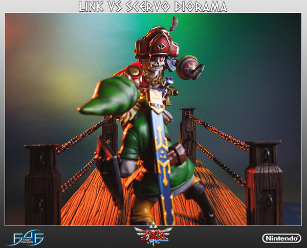 Legend of Zelda: Skyward Sword - Link Vs Scervo Diorama (First 4 Figures)