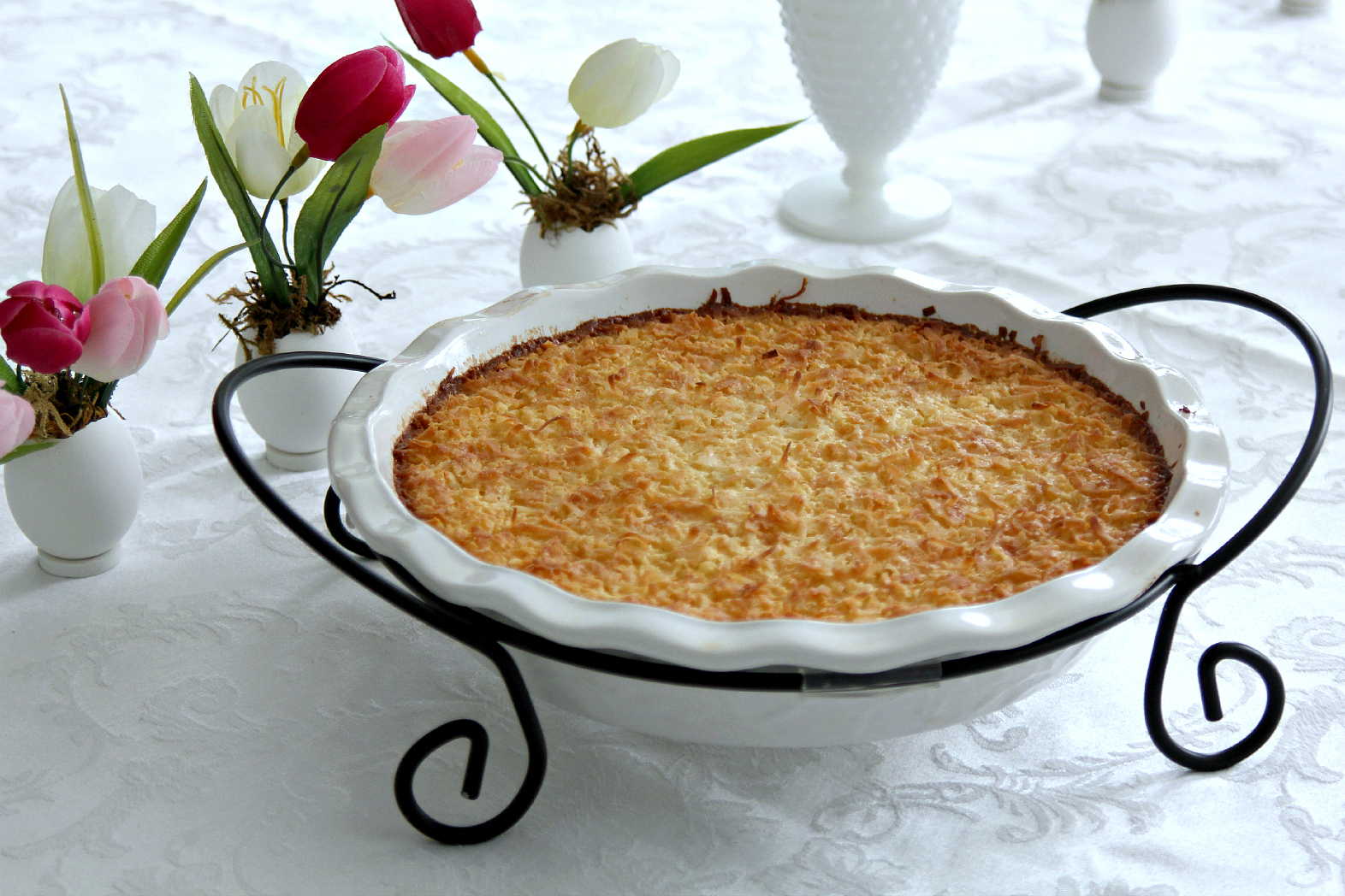 Impossible Coconut Custard Pie | Grateful Prayer | Thankful Heart