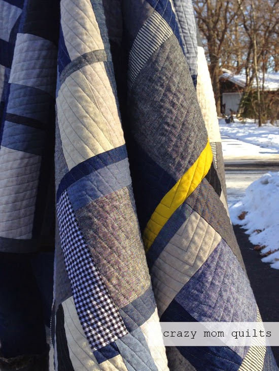 crazy mom quilts: mustard mishap quilt