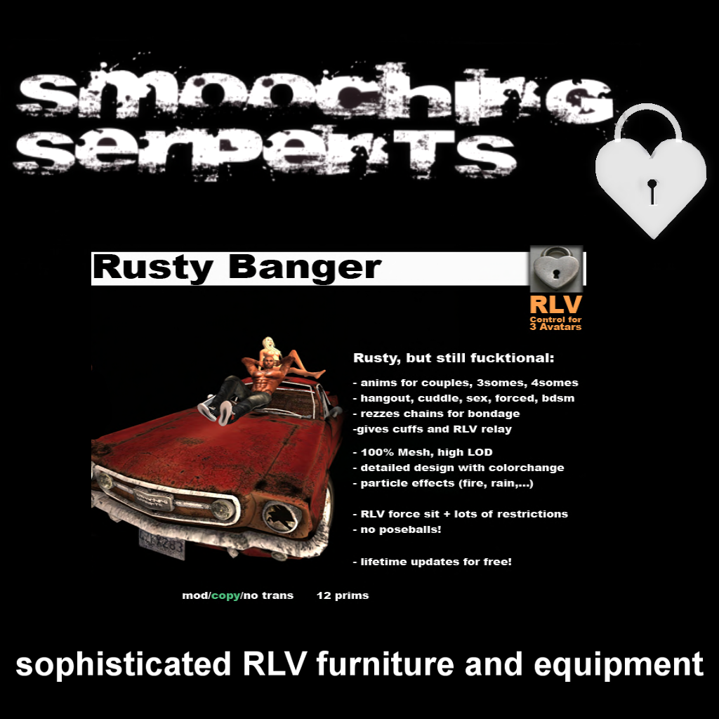 Smooching Serpents Introduces Rusty Banger ~ The SL Enquirer