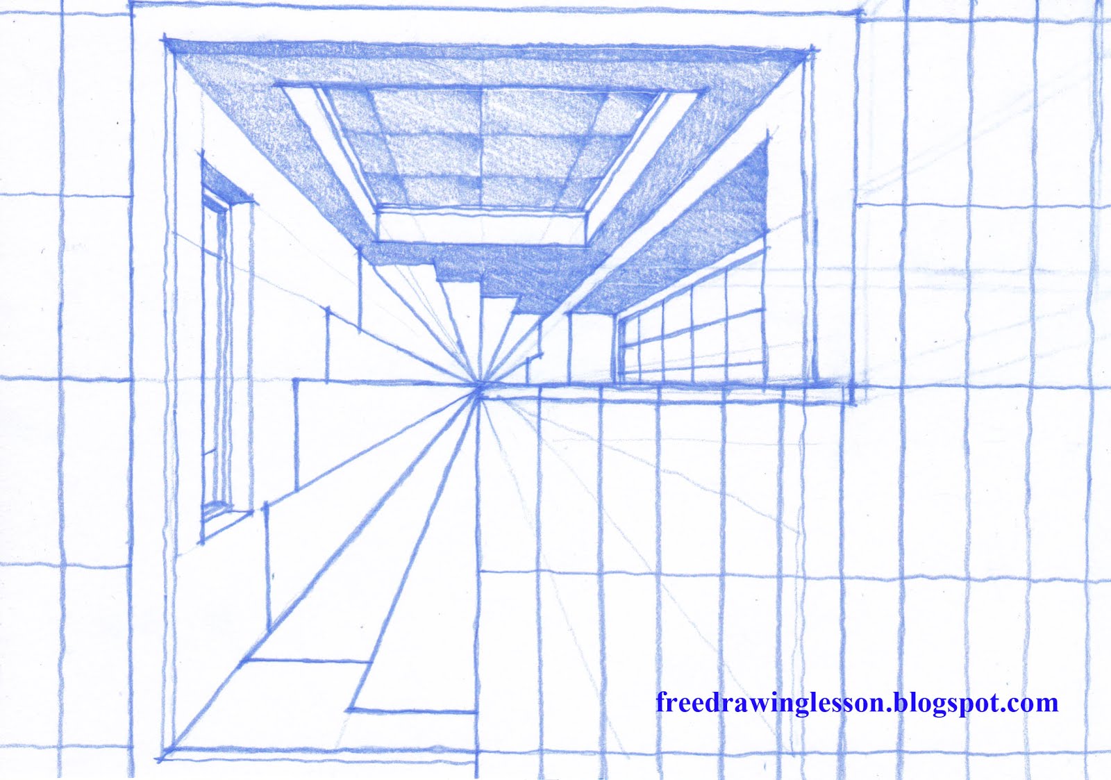 How to draw a spiral staircase | San-Francisco-Chronicle-freedrawinglesson