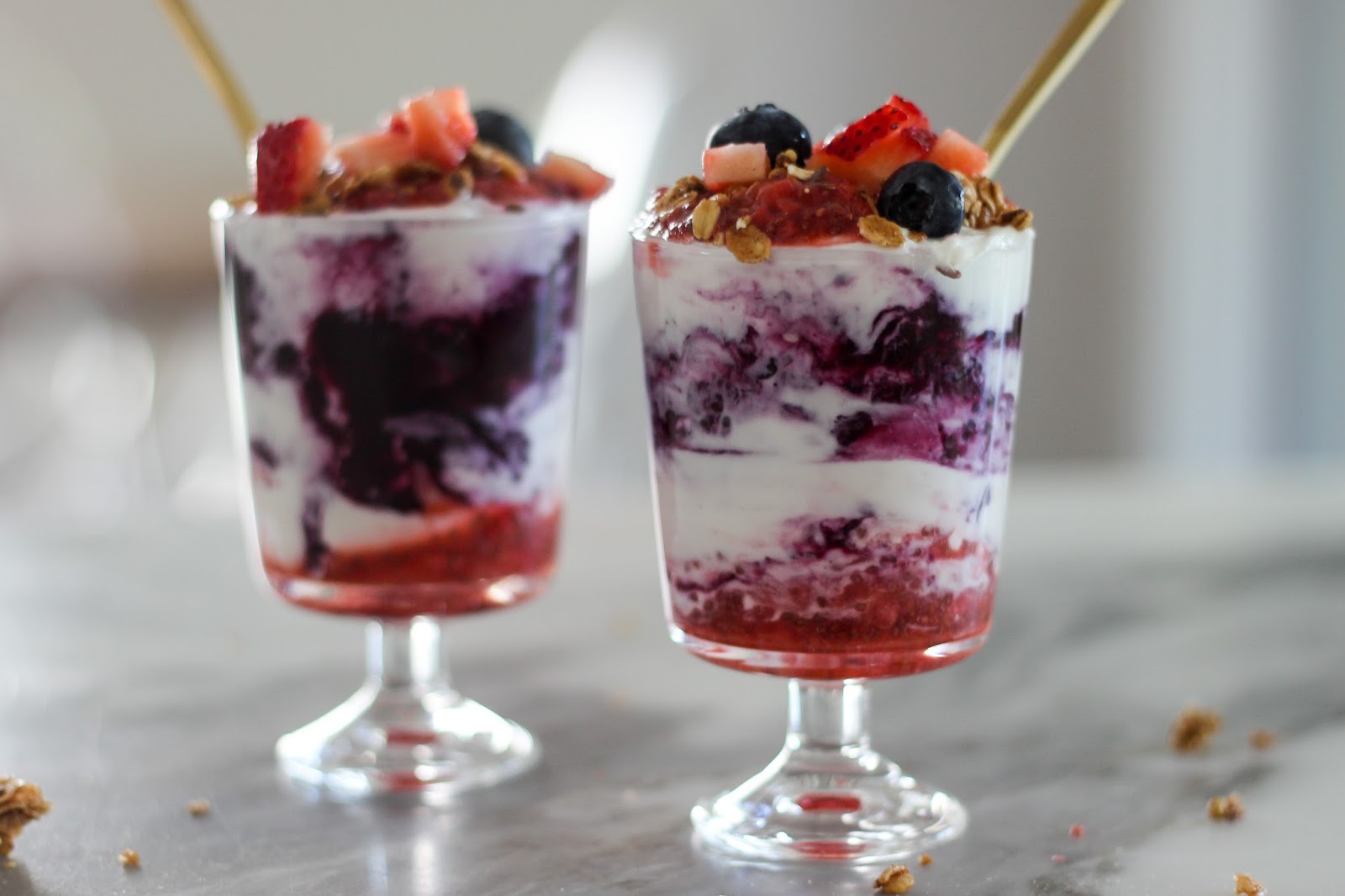 Not-So-SAHM: Healthy Parfait for Flag Day