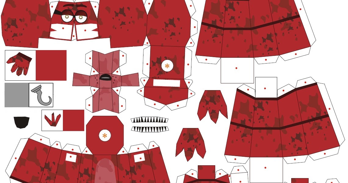 Sin Barrera´s - El Blocksillo: Papercraft de ¨Foxy Original¨