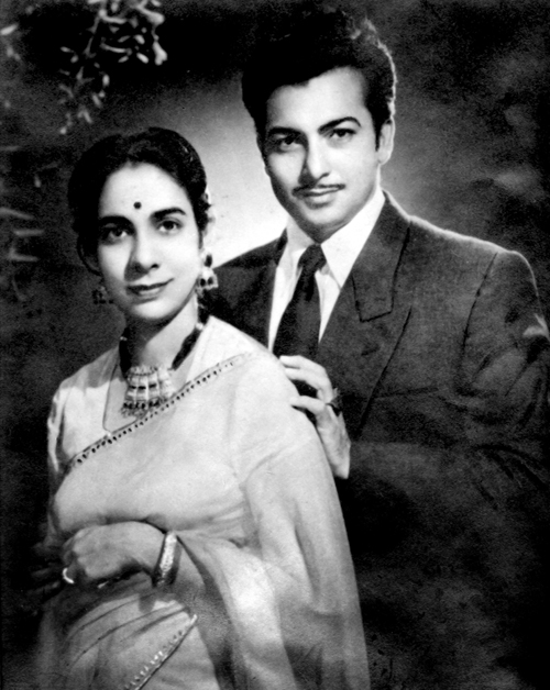Bollywood Film Music Director Madan Mohan with Wife - Old Indian Photos