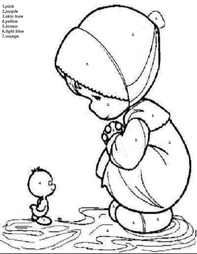 Kids Page: - Color-By-Number- - -For-Kids-2918 COLORING WS Coloring Pages