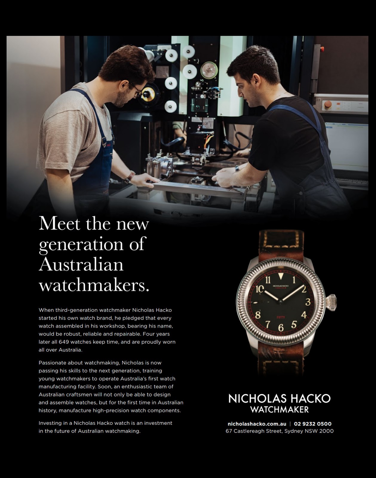 Nicholas Hacko Watchmaker: A simple message
