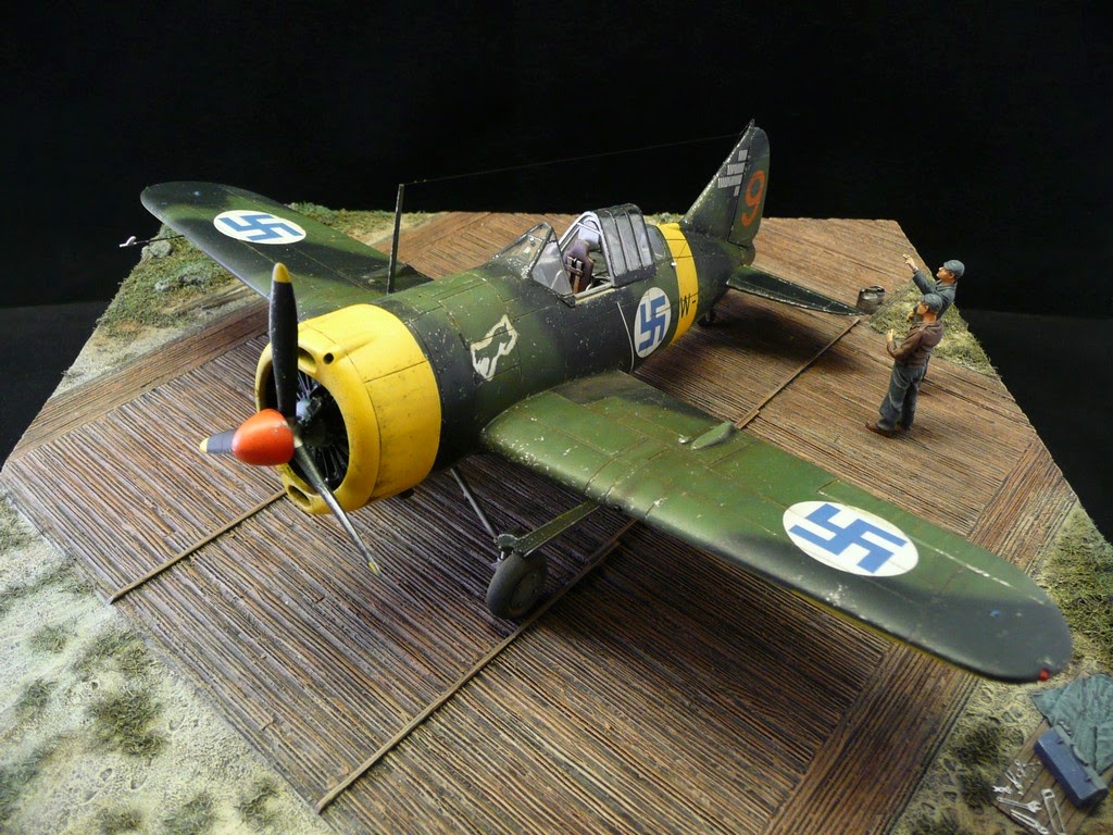 Plastic Corner: Classic Airframes Finnish Brewster Buffalo BW-393 (1:48)