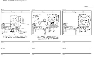 Bill Main Illustration: SpongeBob Squarepants Storyboards