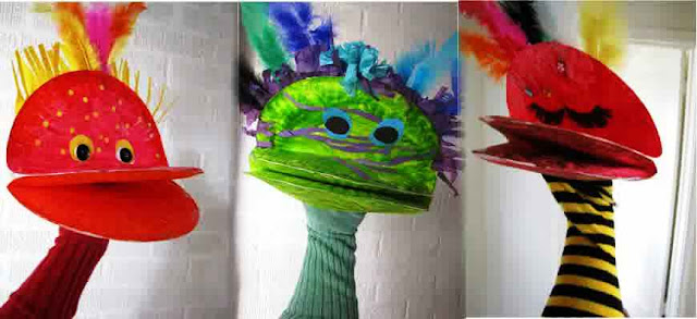 paper plates puppet project ~ projects art craft ideas