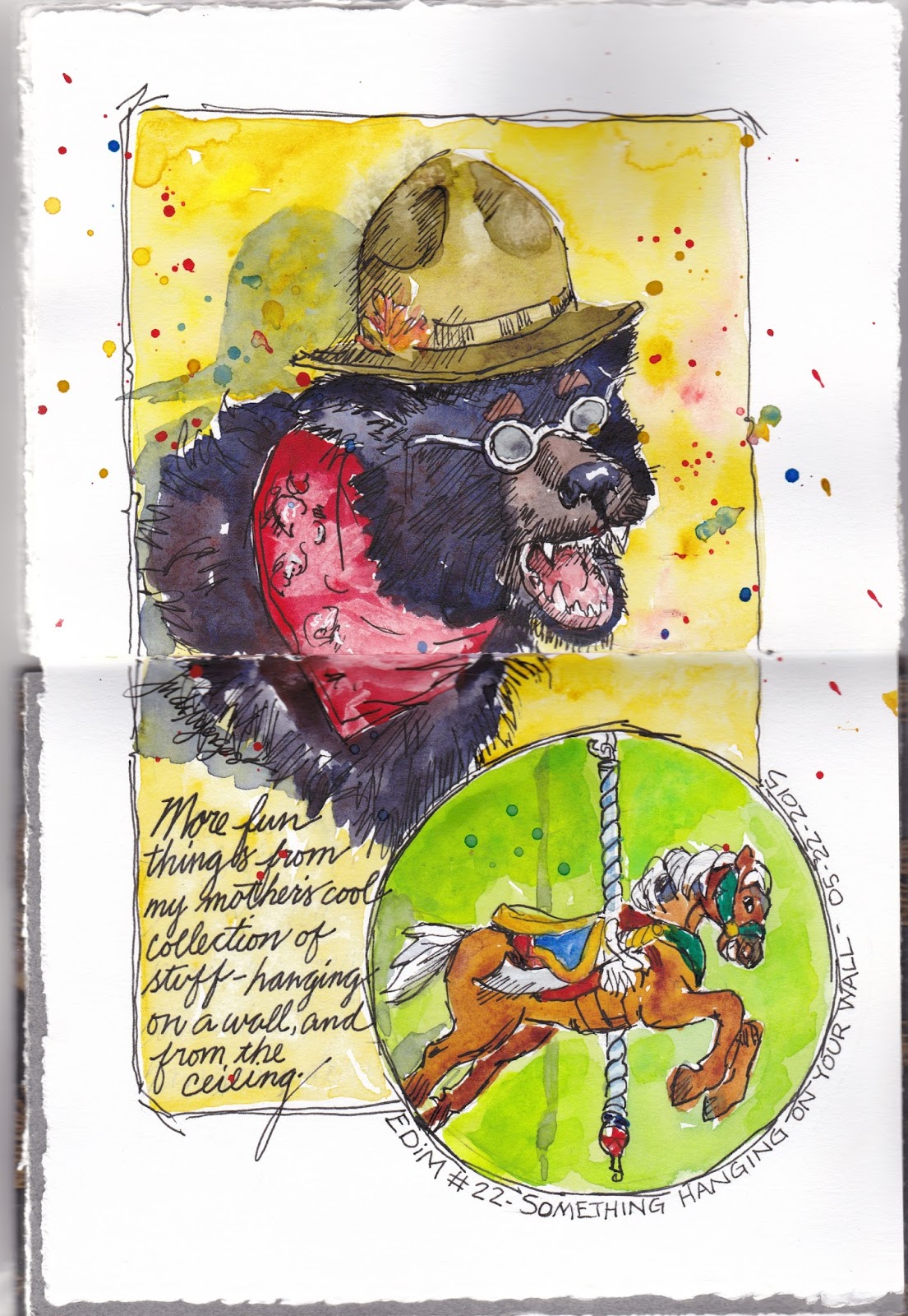 Color and Lines @Nyerges Art: EDiM2015 #22 - Draw Something Hanging on ...